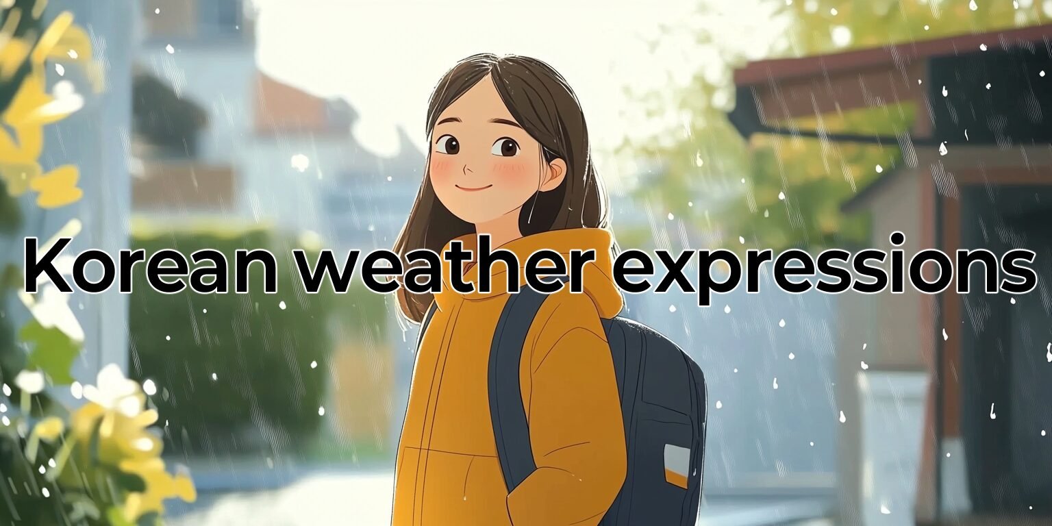 Korean Weather Expressions - Aigo