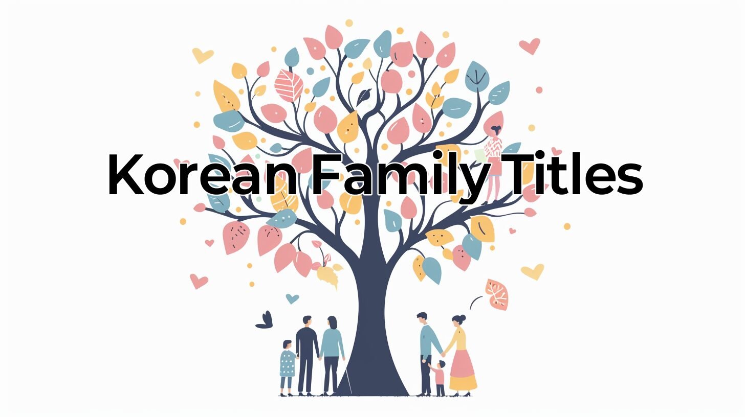 Korean Family Titles Explained - Aigo